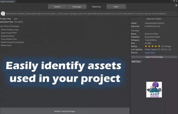 Asset Inventory v1.7.0 |2D, 3D, Sound Fx, Effect - Best game Assets Store
