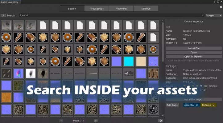 Asset Inventory v1.7.0 |2D, 3D, Sound Fx, Effect - Best game Assets Store